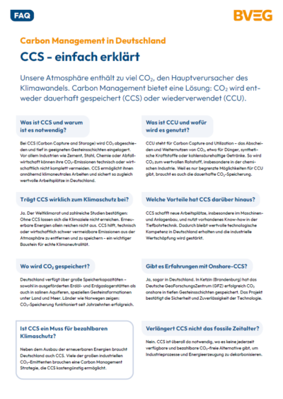 Carbon Management in Deutschland: CCS - einfach erklärt - BVEG